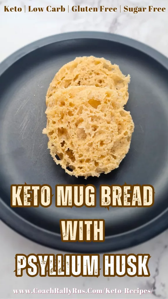 Fluffy Keto Mug Bread with Psyllium Husk and Almond Flour